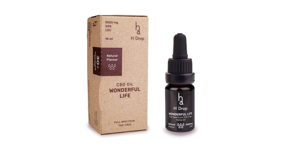 Экстракт конопли 30 % CBD (3000 мг) WONDERFUL LIFE, с натуральным ...