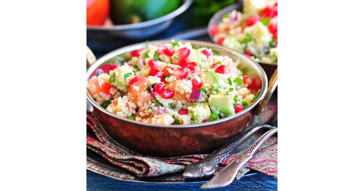 Kuskuss granaatõuna ja avokaadoga | LIVIN