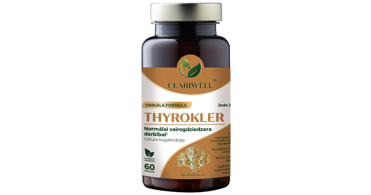 CLARIWELL THYROKLER vairogdziedzera darbibai | LIVIN