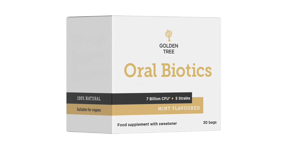 Burnos probiotikai Golden Tree Oral Biotics. Maisto papildas. | LIVIN