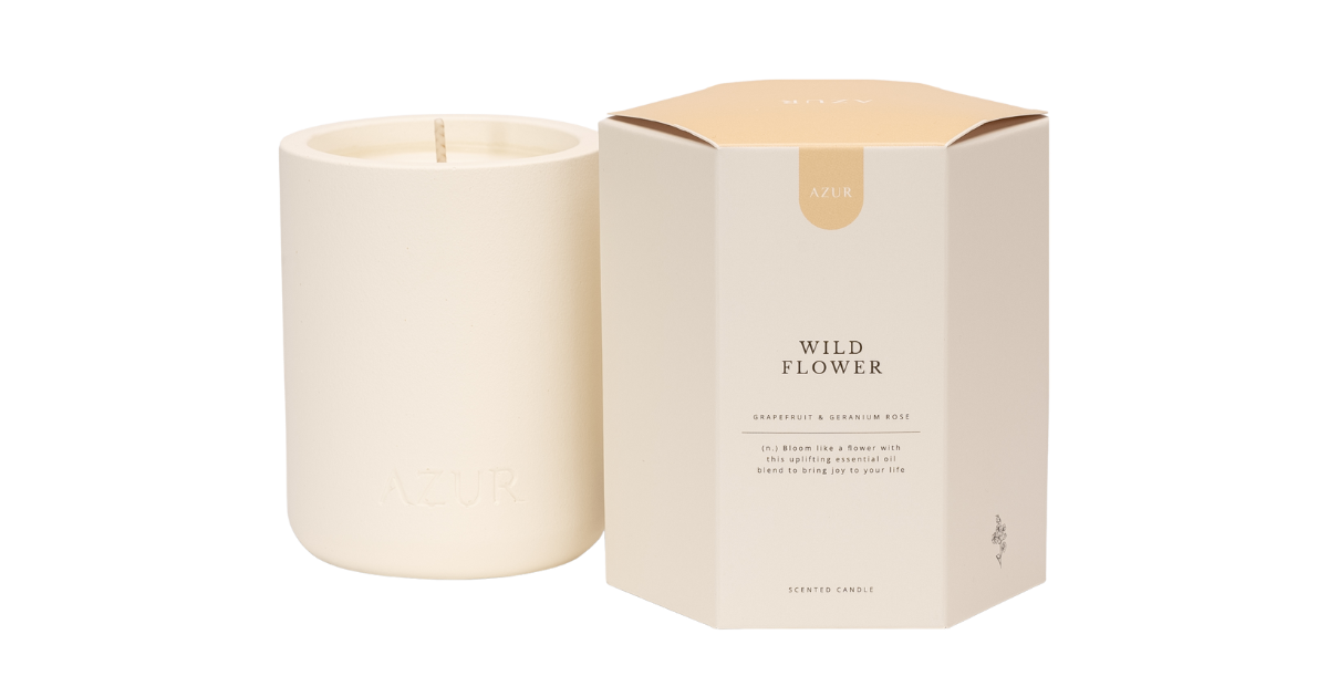 Sojas vaska svece WILD FLOWER | LIVIN