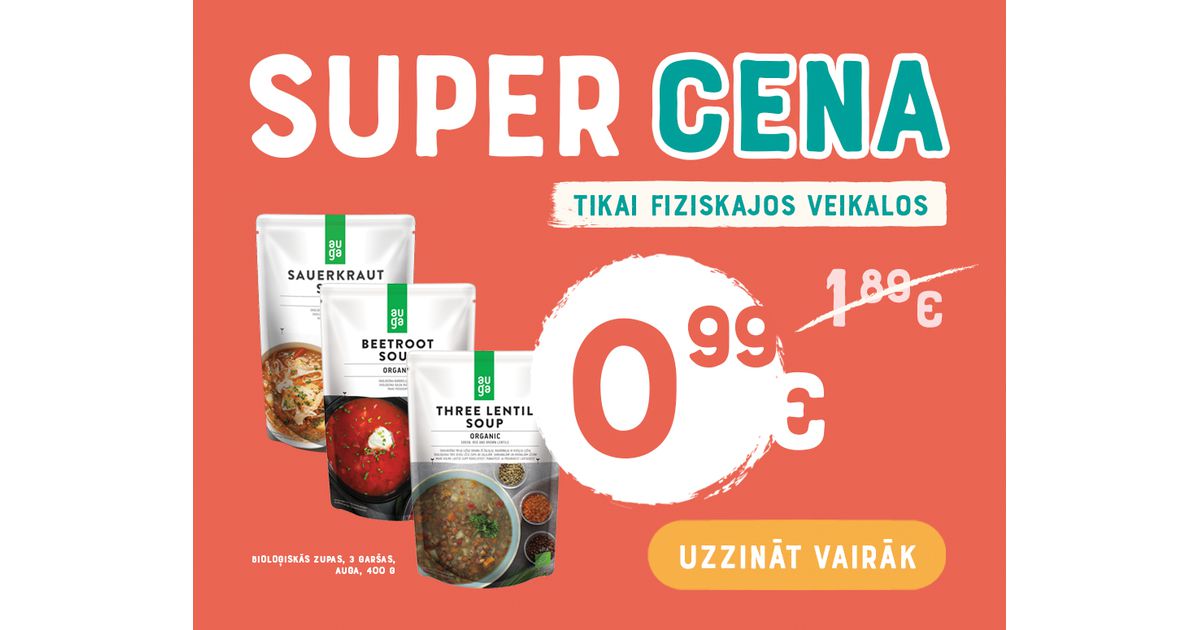 SUPERCENA - AUGA zupas | LIVIN